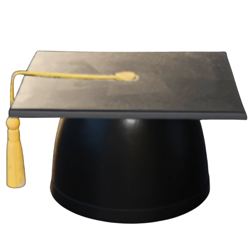 🎓 Graduation Cap with Dangling Tassel・ STL File for 3D printing・Cults