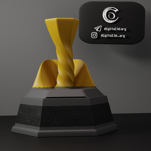 STL file TROPHY 03 CUSTOMIZABLE 09 🎾🥎🏓🏸 ・3D printing template to ...