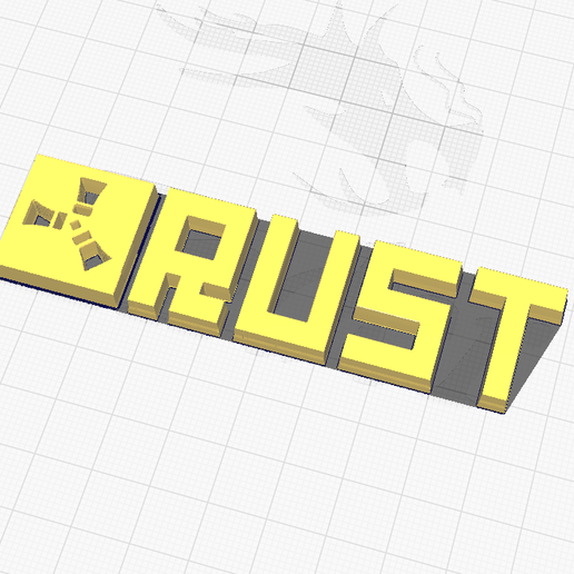 🎮 RUST logo・ STL File for 3D printing・Cults