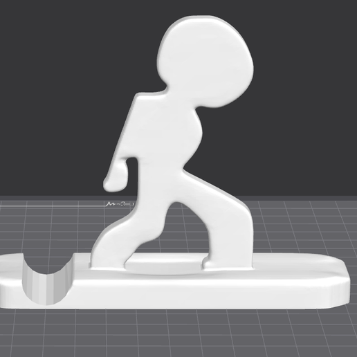 📞 Stickman cell phone holder・Free 3MF File for 3D printing・Cults