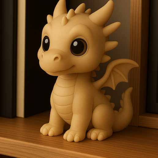 🐉 Cute dragon in kawaii style・ STL File for 3D printing・Cults