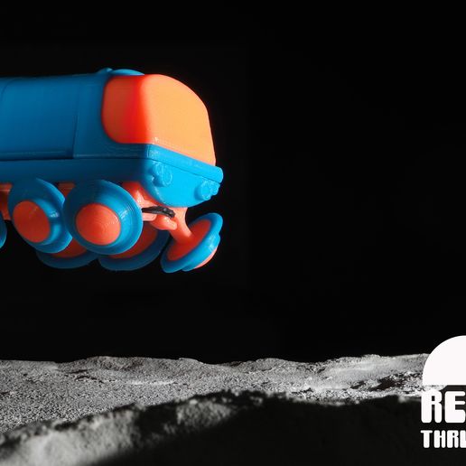 Free STL file Retro Thrusters RT2b - Sci-fi space shuttle rover toy ...