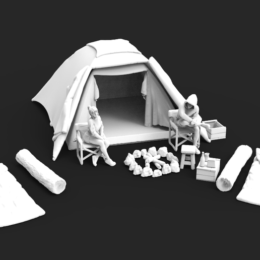🏕️ Off Road Camping / camping tent・ STL File for 3D printing・Cults