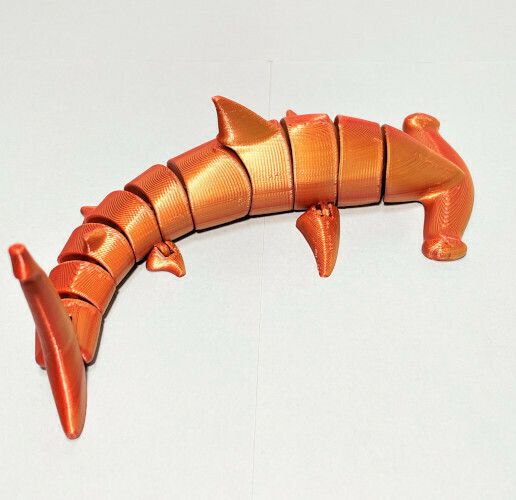 🐠 Flexi Hammerhead Shark(print-in-place)・Free STL File for 3D printing ...