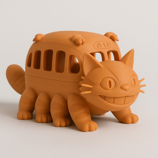 🚌 Catbus (ネコバス / Neko Bus) - Mi vecino Totoro Figura imprimible en 3D ...