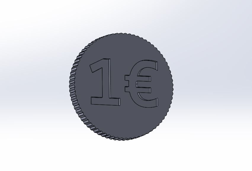 Download STL file Coins 1€ 1 • 3D printing design ・ Cults