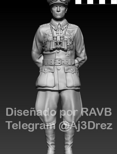 🌆 GENERAL FRIEDERICH PAULUS WW2 VERSION 2・ STL File for 3D printing・Cults