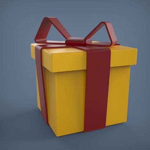 STL file Gift Box 🎁 (OBJ and STEP)・3D printer model to download・Cults