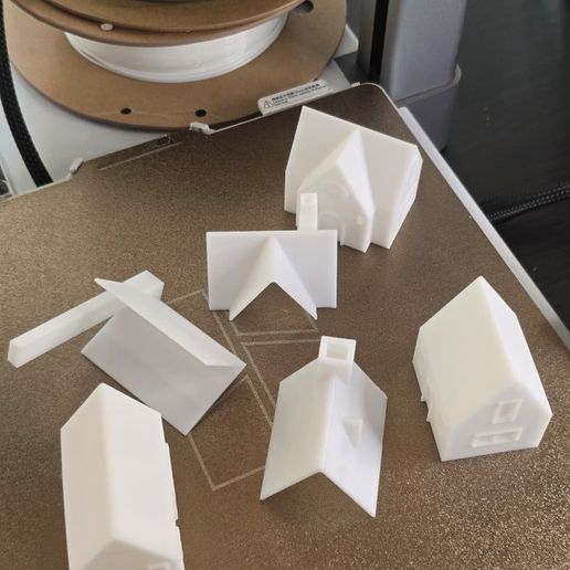 🎄 3D Printable Christmas Village Set・ STL File for 3D printing・Cults