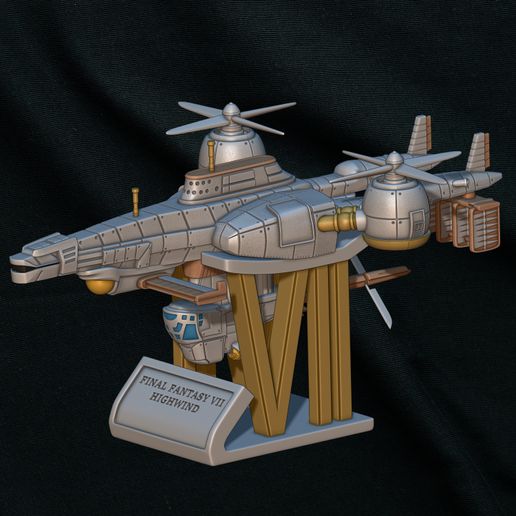 🚢 Highwind Ship - FF7・ STL File for 3D printing・Cults