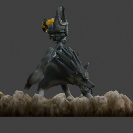 STL file Wolf Link and Midna - The Legend of Zelda: Twilight Princess 🐺 ...