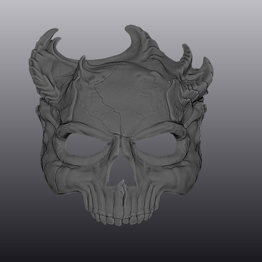 💀 Demonic skull mask・ STL File for ・Cults