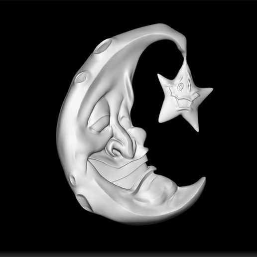 STL file Moon 🌙 ・3D printing idea to download・Cults
