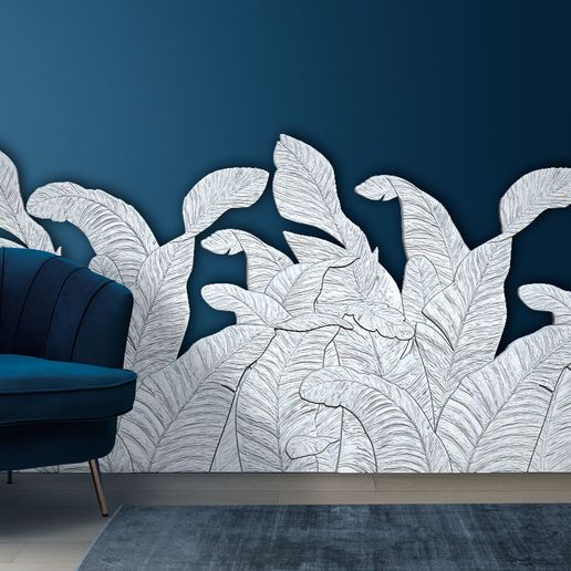 banana leaf texture 3d