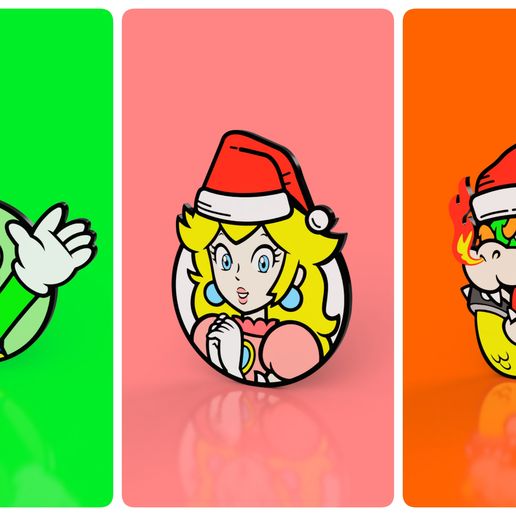 🆓 [GRATUIT] Bowser x montagnes russes de Noël・Fichier 3MF Gratuit pour ...