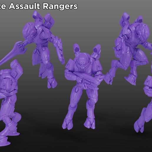 👽 Alien Alliance Saurian ASSAULT RANGER - 30mm STL PACK・ 3D File for 3D ...