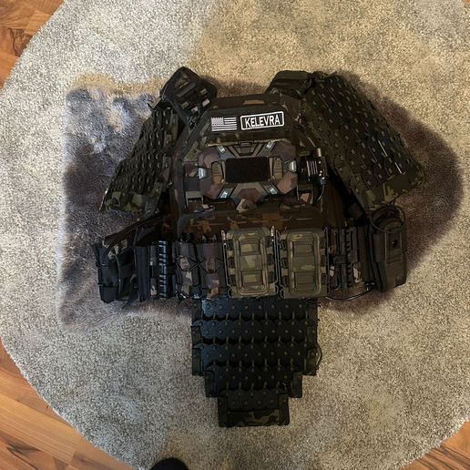 🔫 Lamella Armour Plate (for Larp or Airsoft)・ STL File for 3D printing ...
