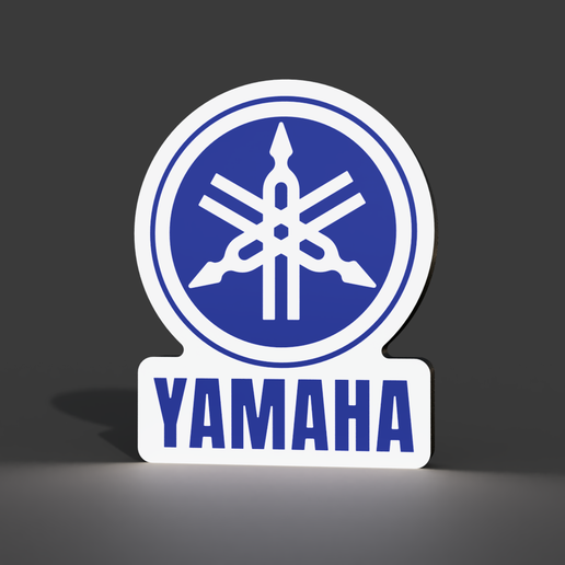 🔦 Yamaha Logo Lightbox Lámpara LED・Archivo 3MF para Impresión 3D・Cults