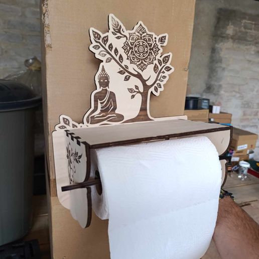 🔪 Soporte pared rollo cocina Kitchen roll wall support・ DXF File for ...