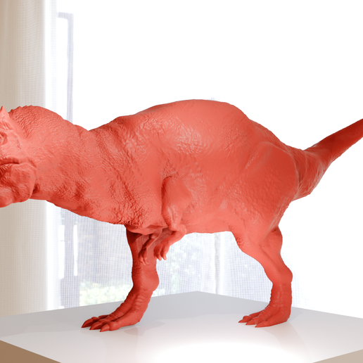 STL file allosaurus dinosaur leaning roaring stl 🦖 ・3D printer model to ...