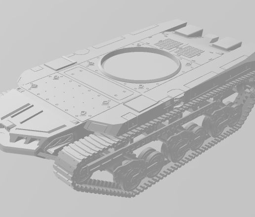 👽 35 SCALE M5 RIPSAW HULL FOR UNMANNED TURRET・ STL File for 3D printing ...