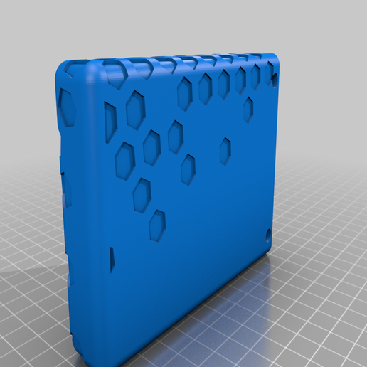 🏢 Heavy Honeycomb 2.5" HDD/SSD enclosure・Free STL File for ・Cults