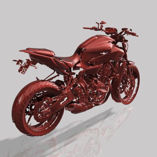 🩻 YAMAHA MT07 '14-'18 - SCAN 3D - BICICLETA COMPLETA・Arquivo STL para ...