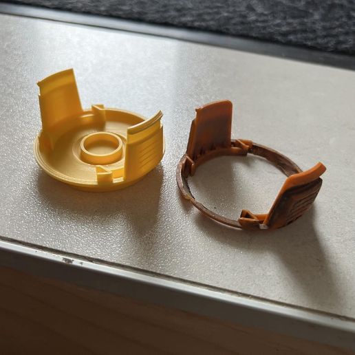🧢 Wire cap for Worx edge trimmer・ STL File for 3D printing・Cults
