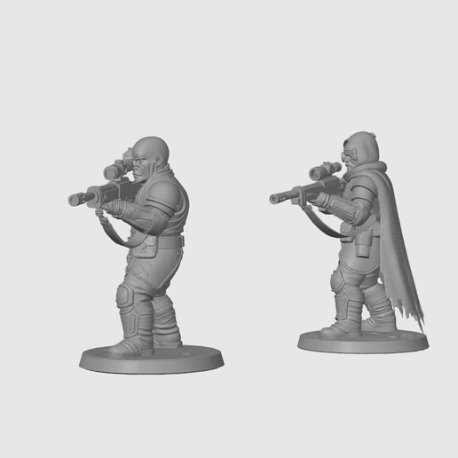 🔫 Jackal Alphus – Genestealer Cults Sniper Leader War-Hammer Miniature ...