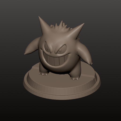 STL file Pokemon 94# Gengar W/WO Base 🐉 ・3D print design to download・Cults