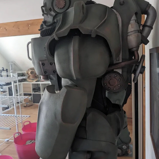 🪖 Fallout 4 T-60 Power Armor Full Suit and Helmet for Cosplay・ 3D File for 3D printing・Cults