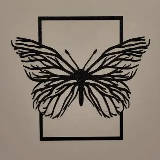 🎨 Arte mural Butteryfly・Archivo STL para Impresión 3D・Cults