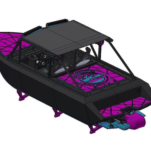 🛥️ DEATHBOAT - 1/6 Scale - HAVE-IT-ALL - River Jet Boat - HPW40 incl ...