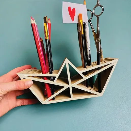 STL file Boat Desk Organizer 🛥️ ・3D printable model to download・Cults