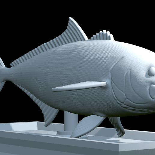 STL file fish greater amberjack / Seriola dumerili statue detailed ...