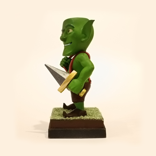 👺 Goblin - Clash Royale / Clash Of Clan / Supercell / Viking・ STL File ...