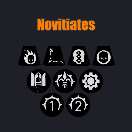 🎲 Novitiates Tokens - Kill Team 2024・Free STL File for 3D printing・Cults