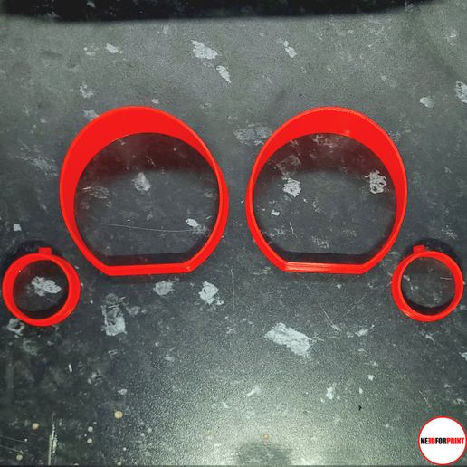 🚗 Custom Volkswagen Golf Mk3 Cluster Rings / Bezels V2 for VW Golf 3 ...