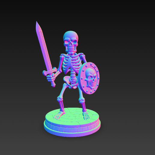 💀 Skeleton Mu online・ STL File for 3D printing・Cults