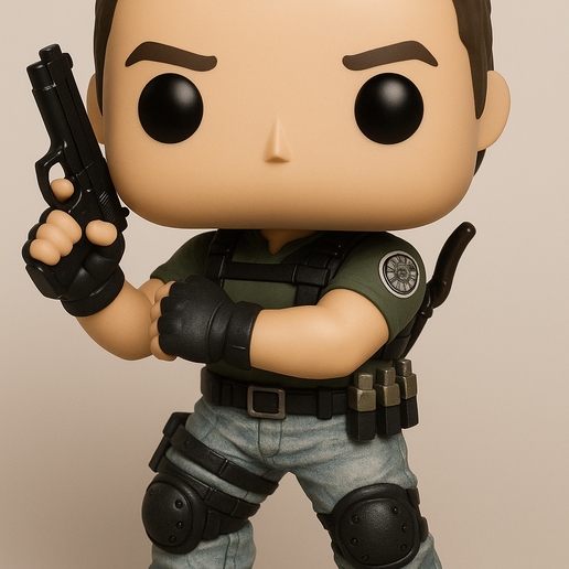 🎨 Chris Redfield・Free 3MF File for 3D printing・Cults