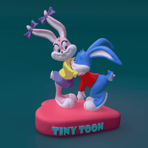 Archivo STL Tiny Toon Bugs Bunny 👧 ・Diseño imprimible en 3D para ...