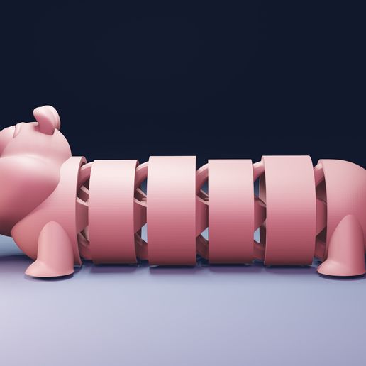 🐖 pig flexy・Free STL File for ・Cults
