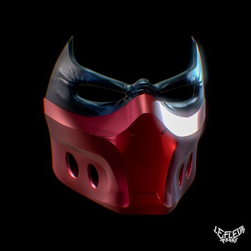 🃏 Red Hood: Outlaw Mask・ 3D File for ・Cults