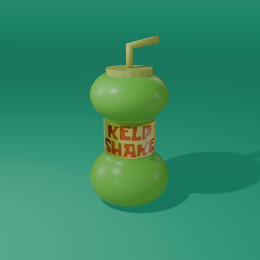 🍹 KELP SHAKE - SPONGEBOB・Free STL File for 3D printing・Cults