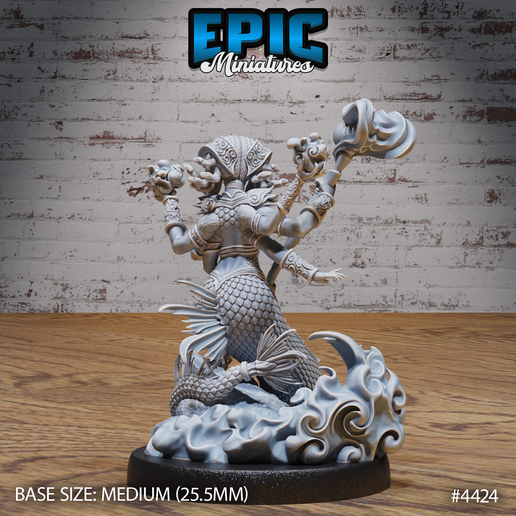 👸 Naga Queen Set ‧ DnD Miniature ‧ Tabletop Miniatures ‧ Gaming Monster ...