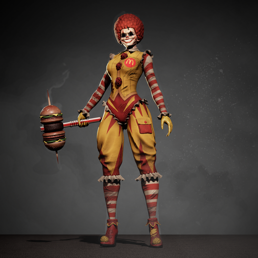 3D file CLOWN GIRL 🤡 ・Design to download and 3D print・Cults