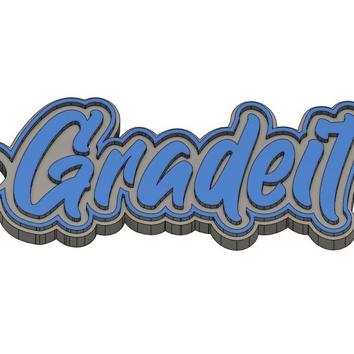 🗝️ Gradeit KEYCHAIN NAME・ STL File for 3D printing・Cults