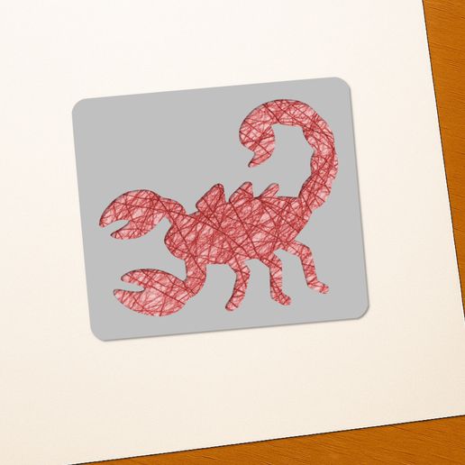 scorpion stencil printable