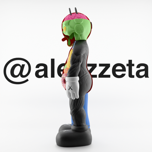 🗿 Kaws Homer Simpson Flayed Open・ STL File for 3D printing・Cults