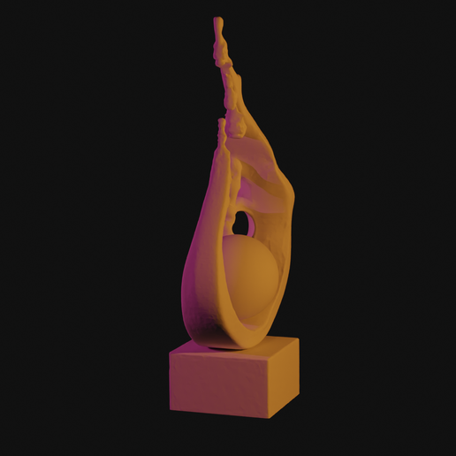 🎨 Ball fallen into liquid Artwork・ STL File for 3D printing・Cults